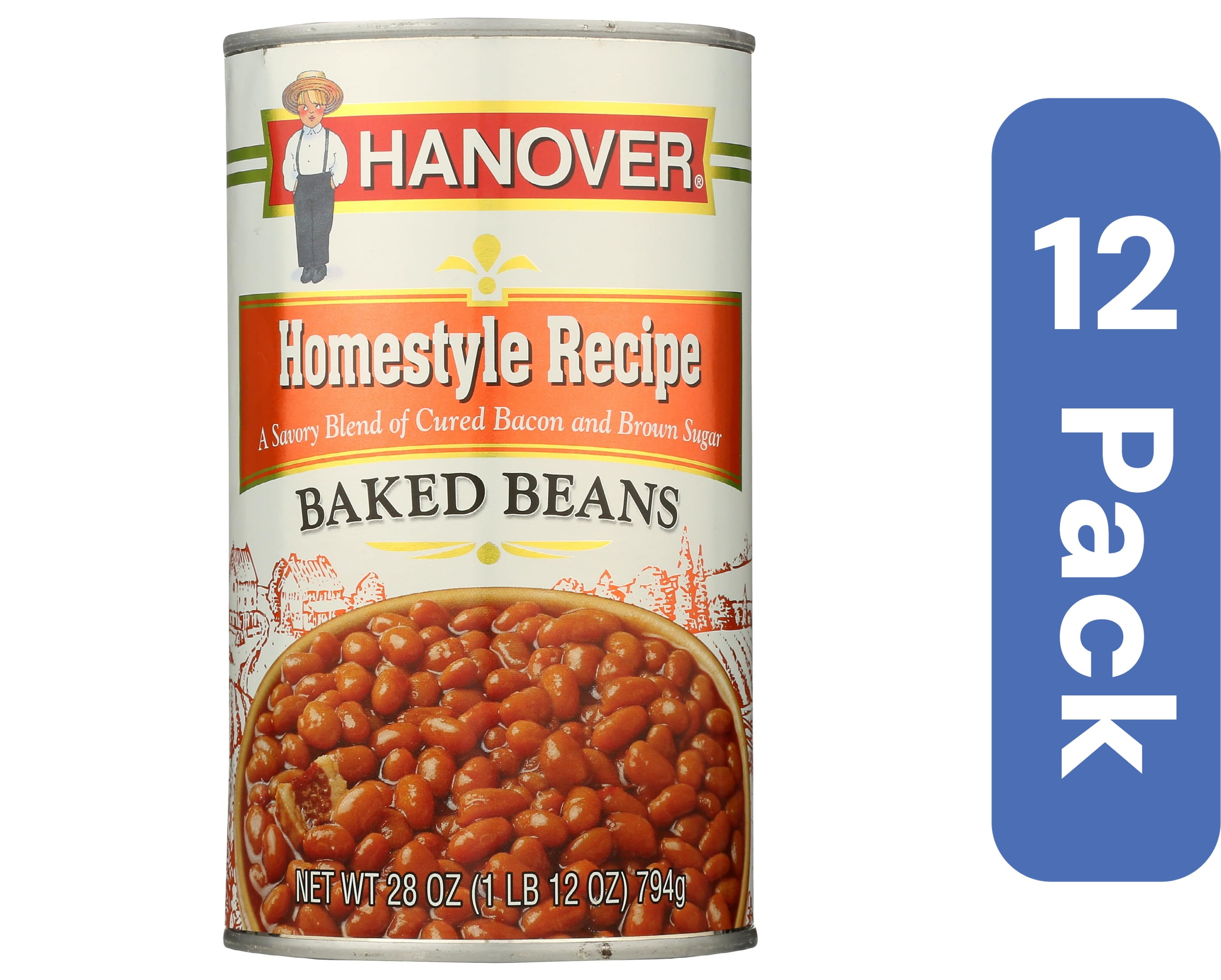 Hanover Homestyle Baked Beans 28 oz (Pack Of 12) - Walmart.com