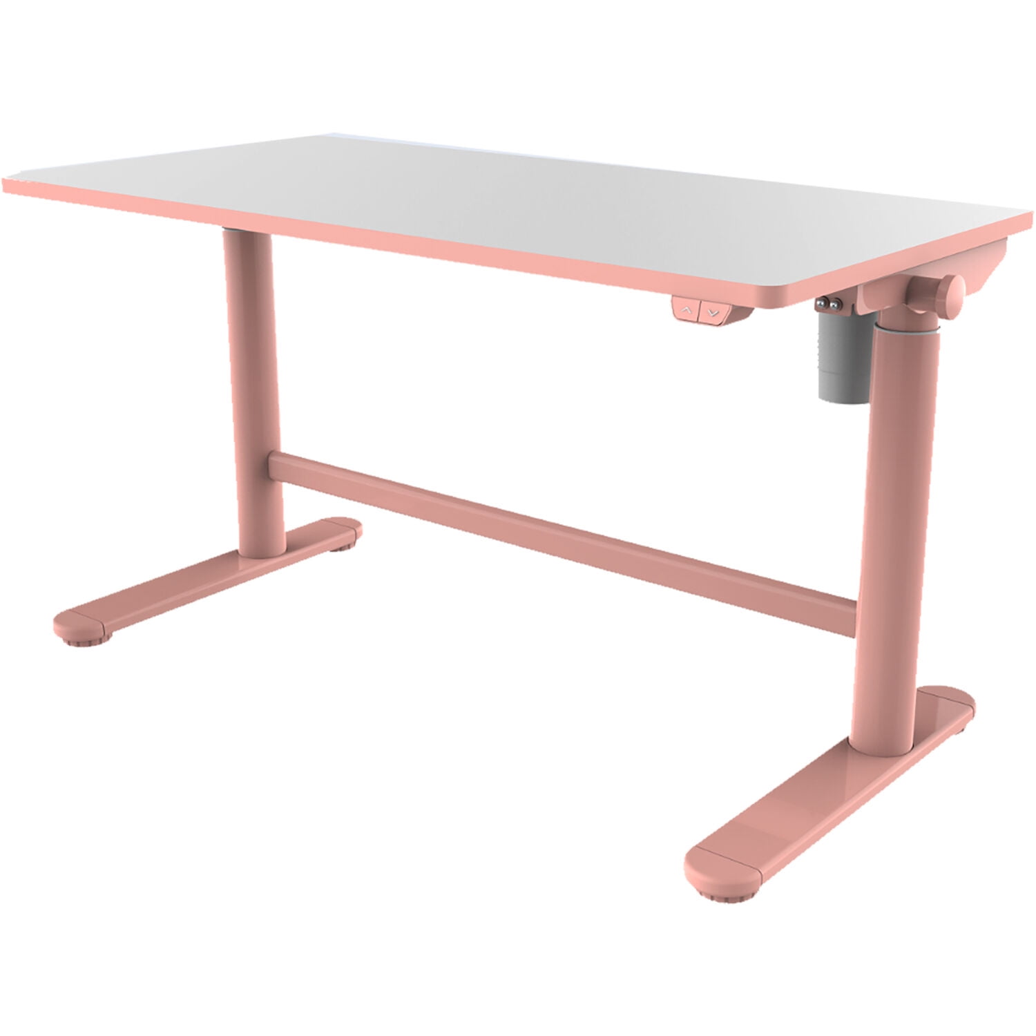 Hanover 20-In. Wide Pink Electric Stand or Sit Desk for Children with ...
