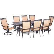 Hanover Manor 11-Piece Outdoor Dining Set in Cedar with 10 Contoured ...