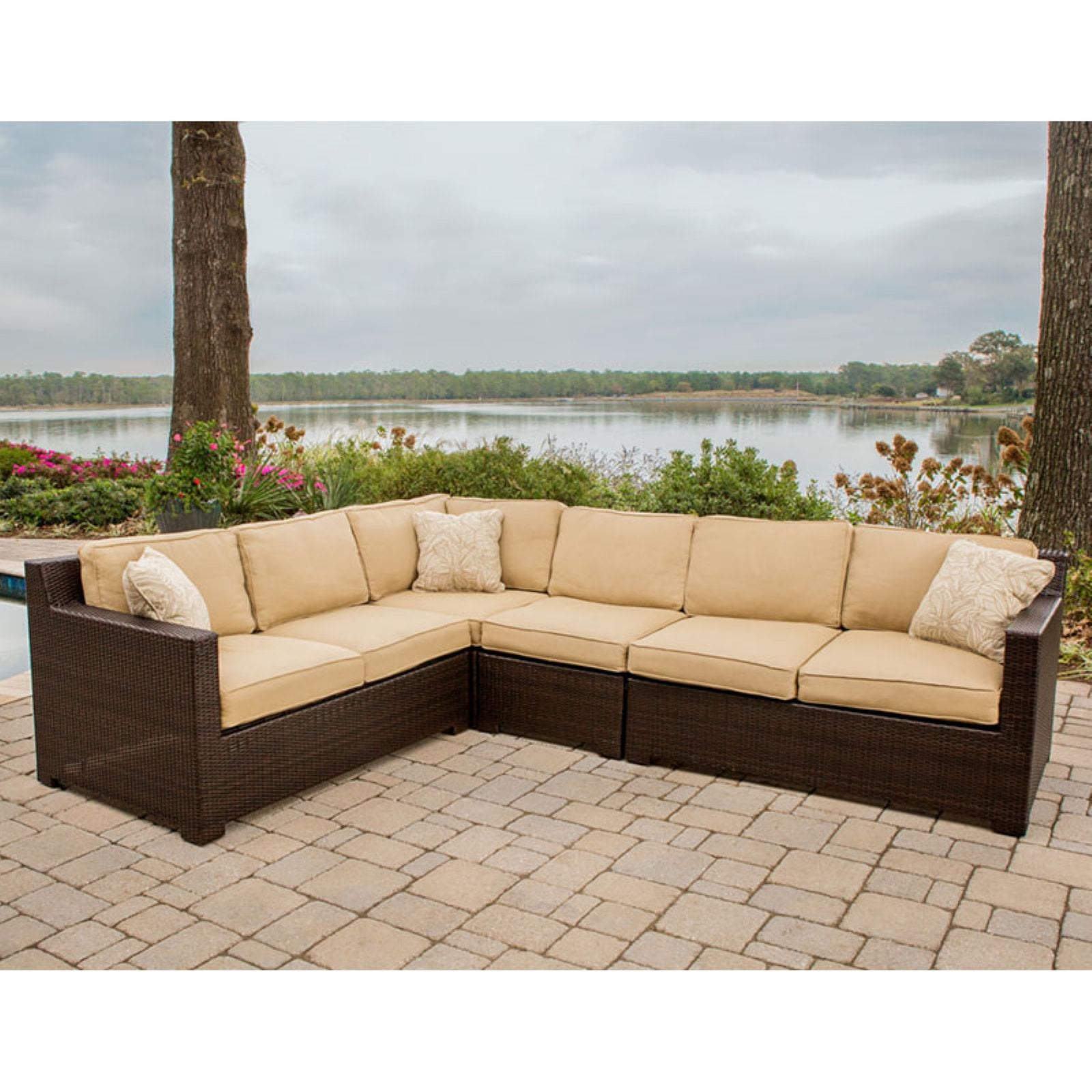 Hanover Metropolitan 5-Piece Outdoor Lounging Set - Walmart.com
