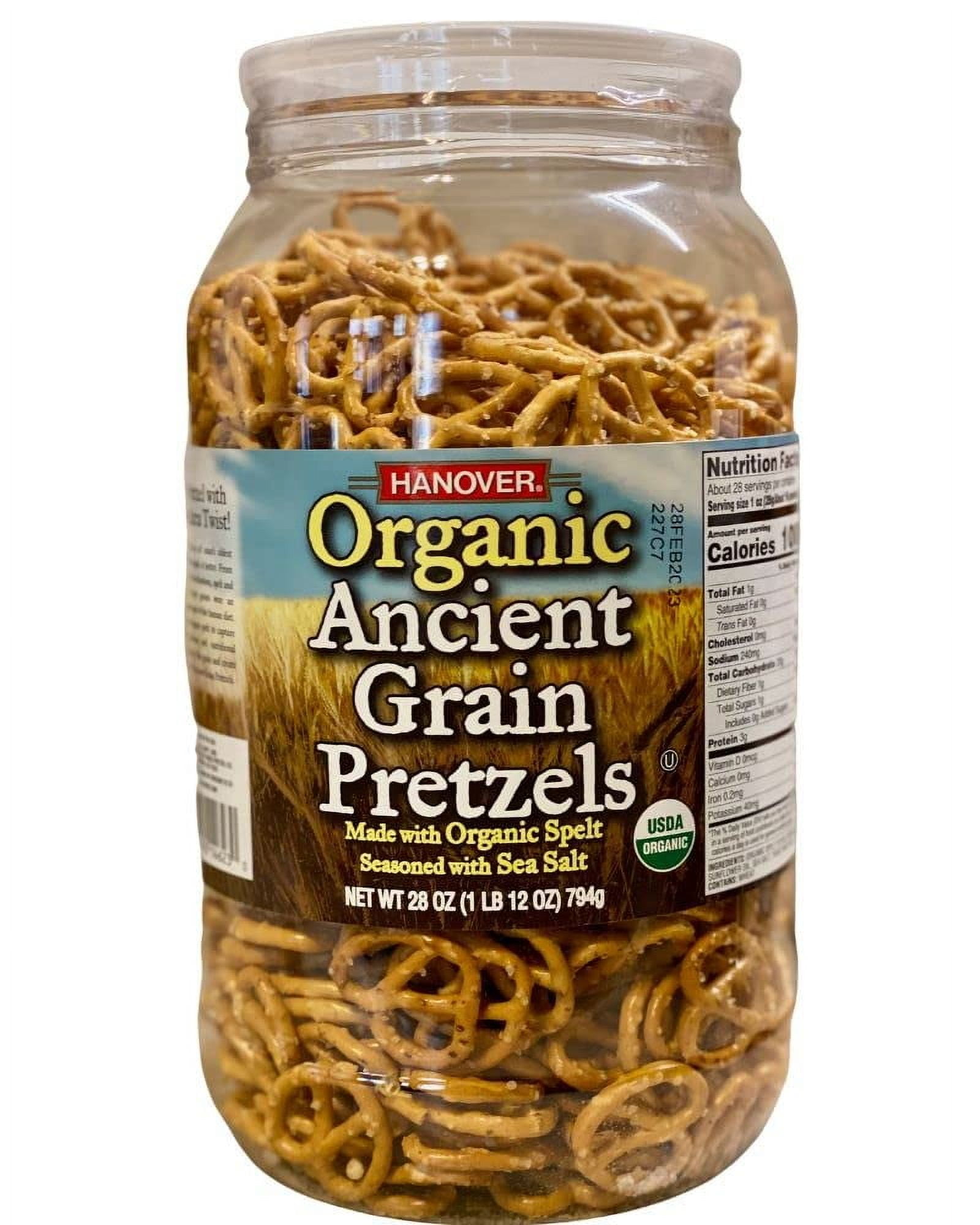 Hanover Organic Ancient Grain IRF13 Spelt Sea Salt Pretzels Low Fat ...