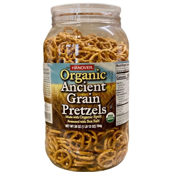 Hanover Organic Ancient Grain IRF13 Spelt Sea Salt Pretzels Low Fat ...