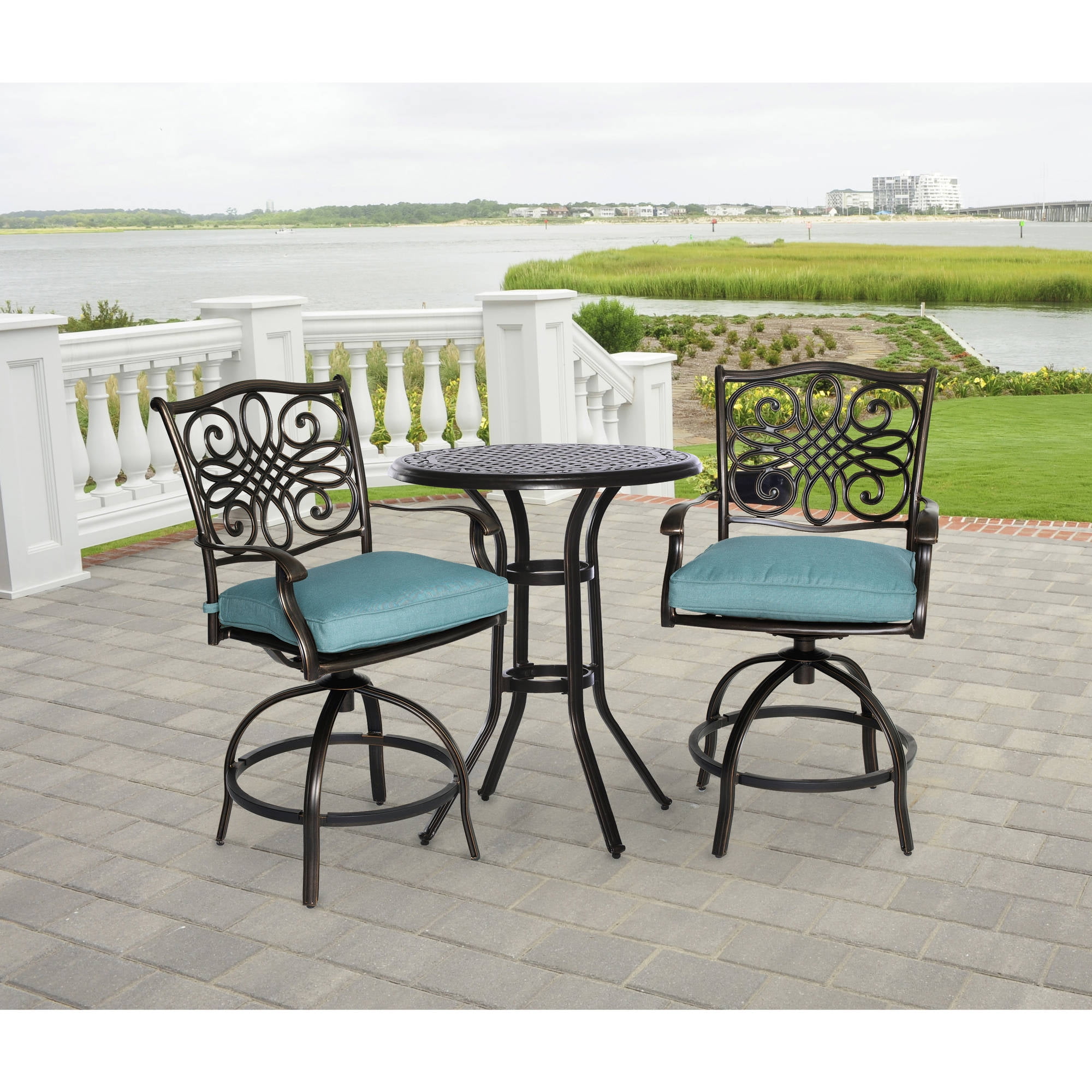 Free Shipping! Hanover Traditions 3-Piece High-Dining Bistro Set in ...