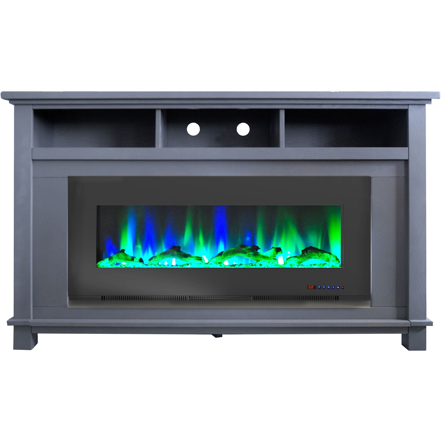 Hanover Winchester Electric Fireplace TV Stand and Color-Changing LED ...
