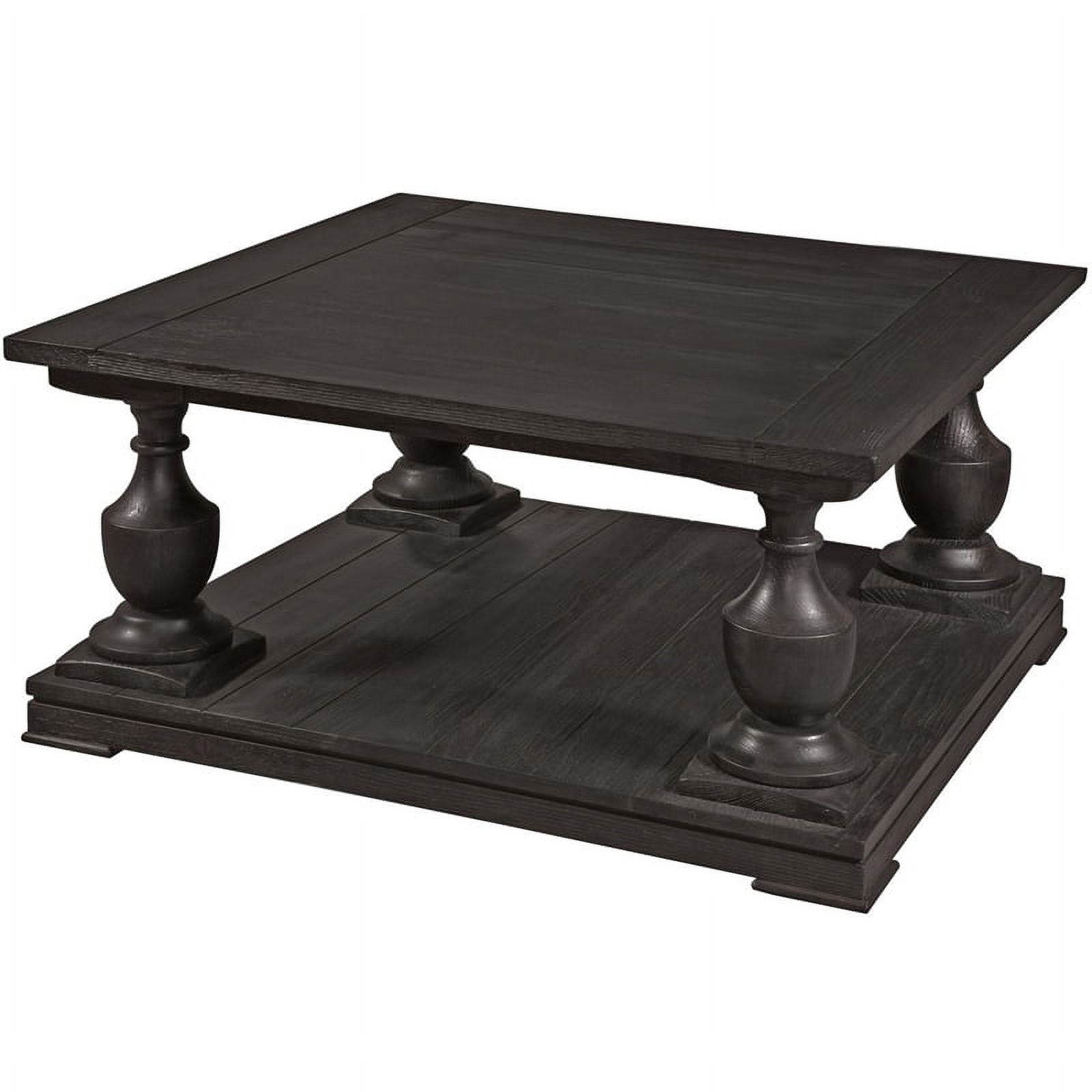 Hanover Wood Square Cocktail Table in Dark Coffee Bean - Walmart.com