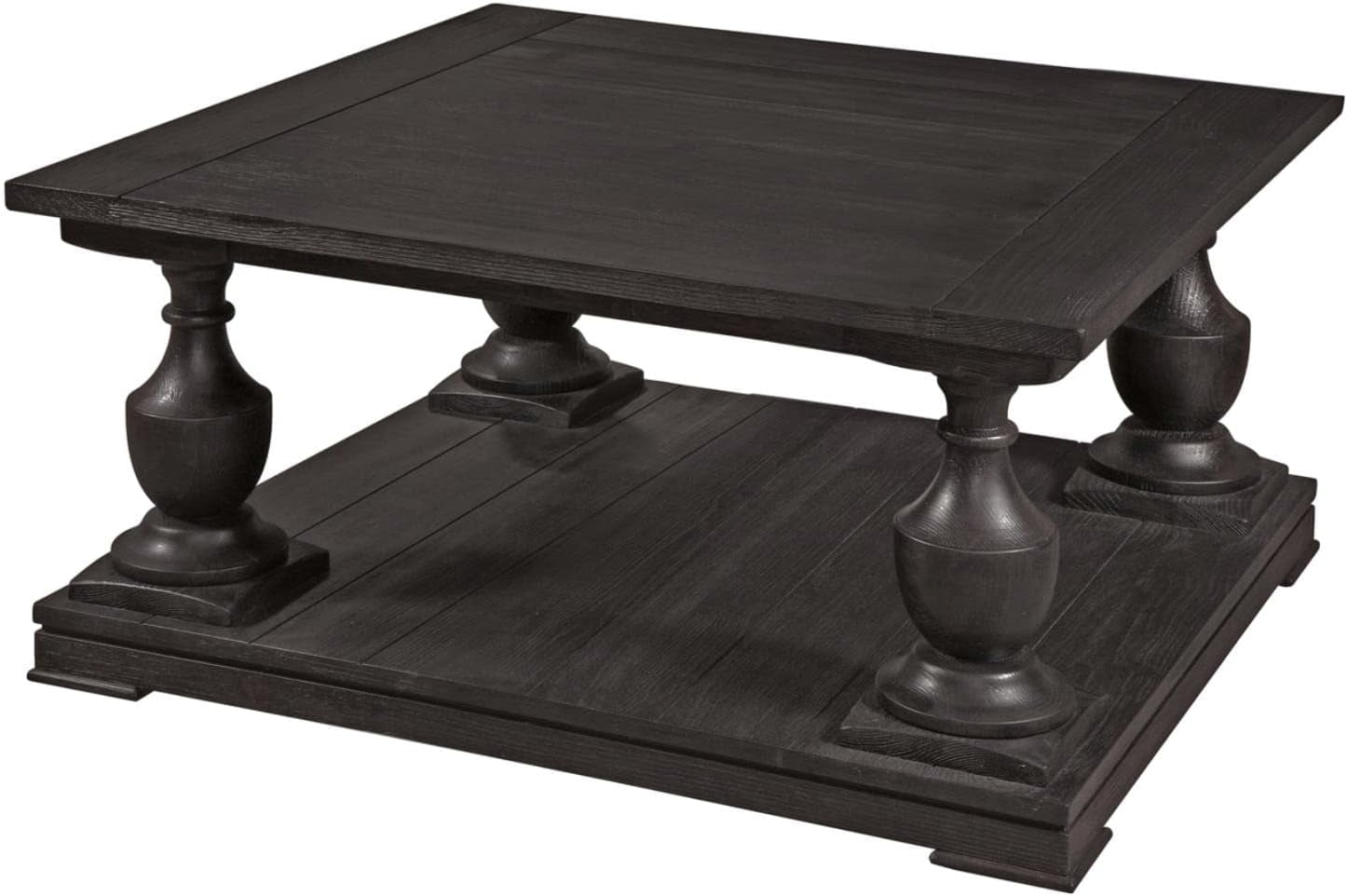 Hanover Wood Square Cocktail Table in Dark Coffee Bean - Walmart.com