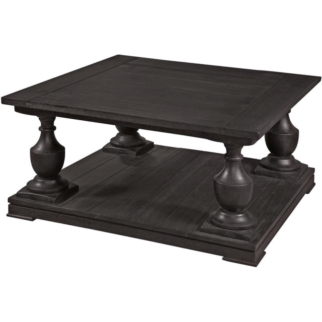 Hanover Wood Square Cocktail Table in Dark Coffee Bean - Walmart.com