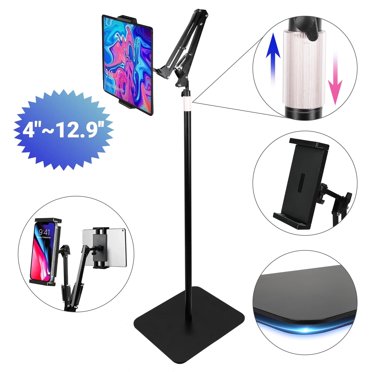 idee Adjustable Multi-Angle Swivel iPad/Tablet Holder with Floor Stand ...