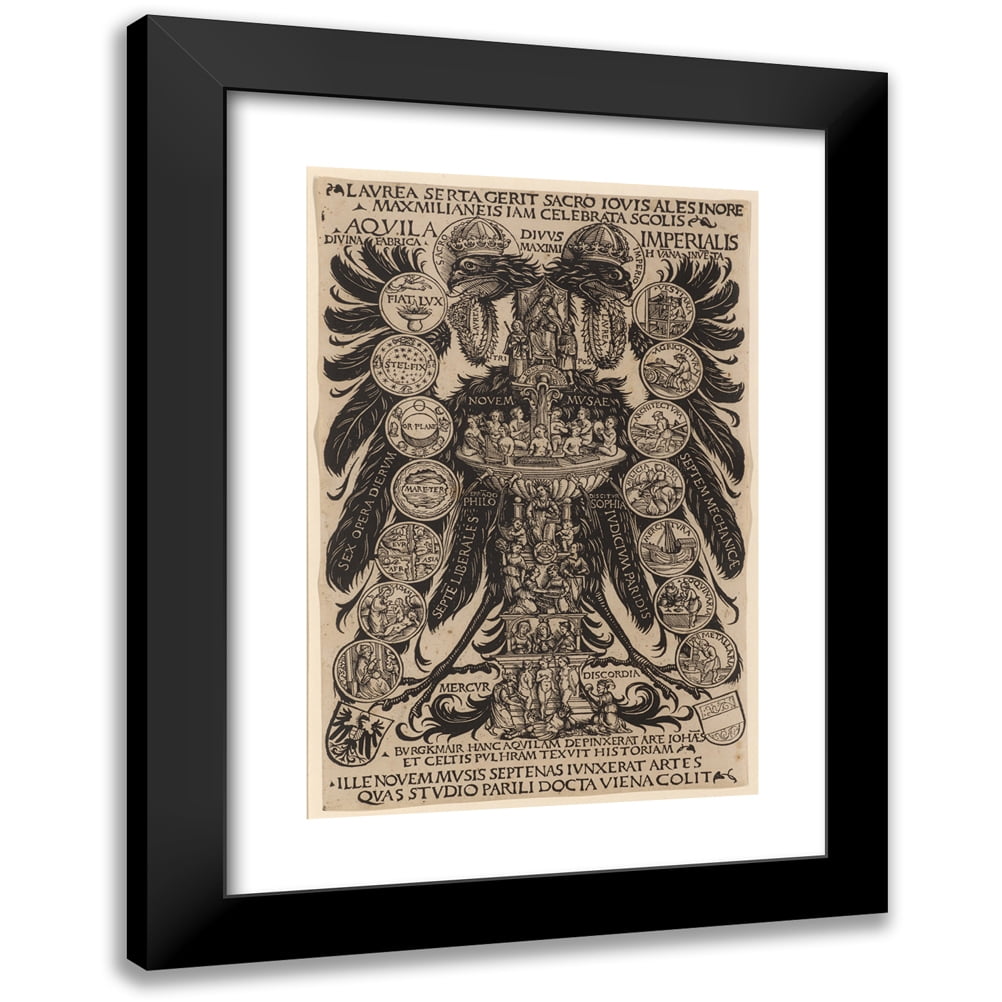 Hans Burgkmair The Elder 11x14 Black Modern Framed Museum Art Print ...