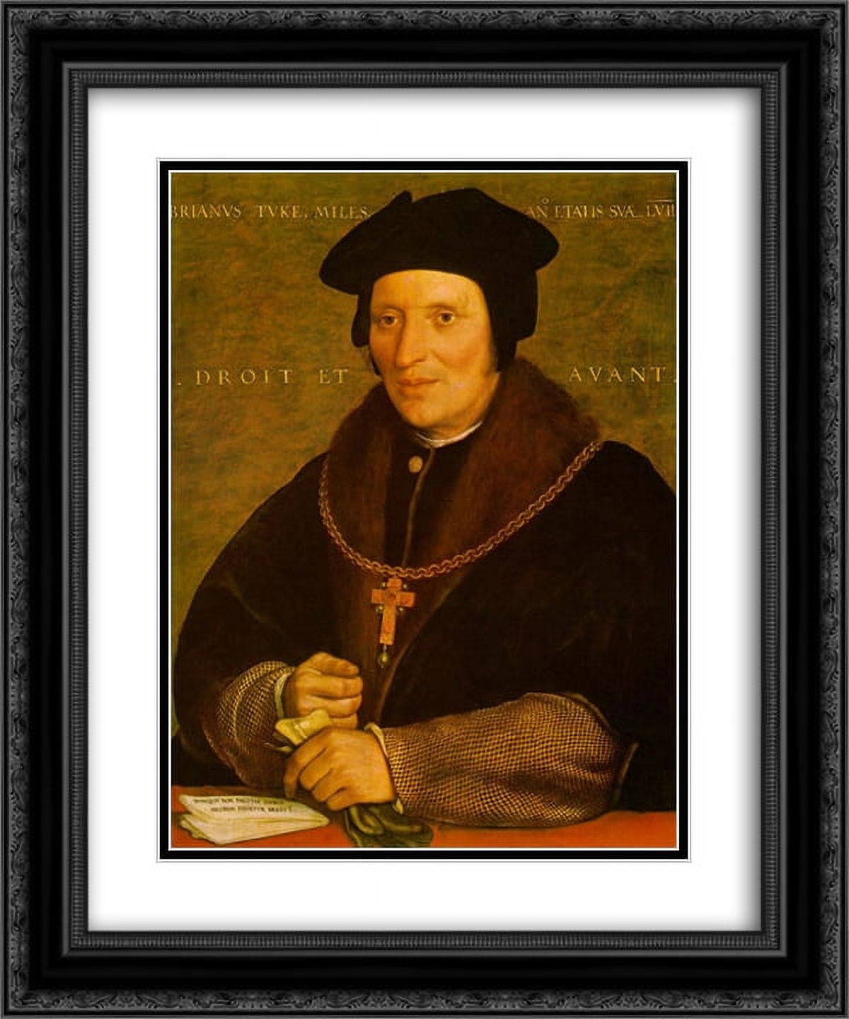 Hans Holbein the Younger 2x Matted 20x24 Black Ornate Framed Art Print ...