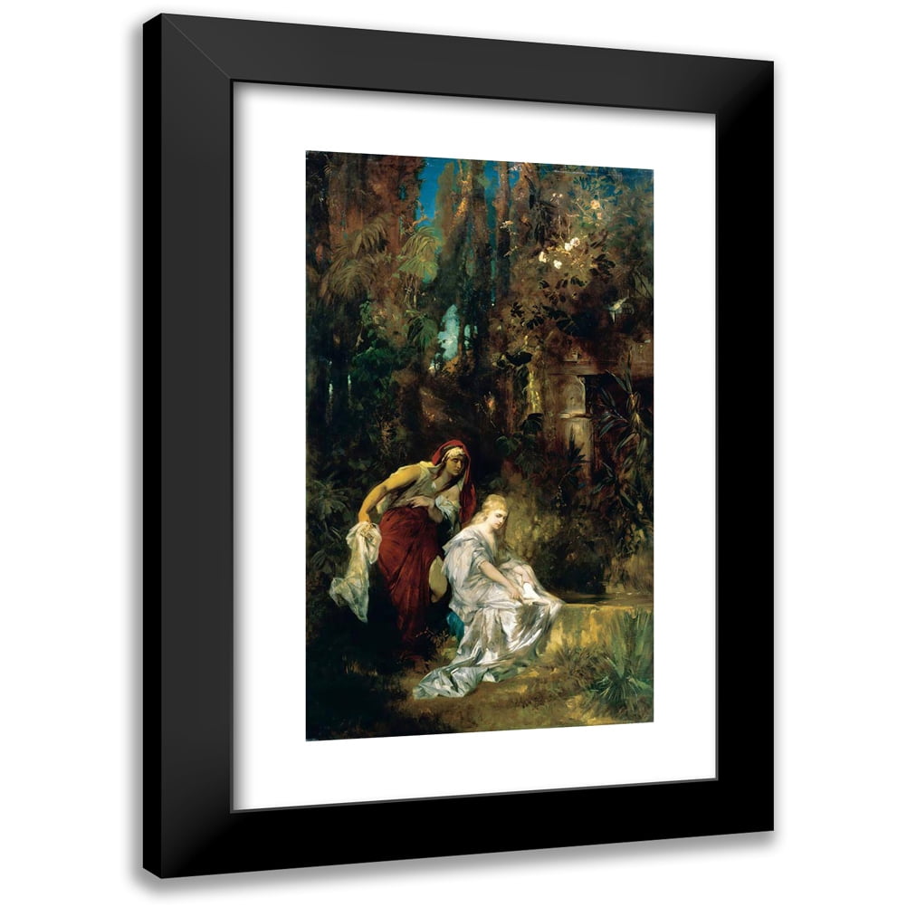 Hans Makart 10x14 Black Modern Framed Museum Art Print Titled - Snow ...