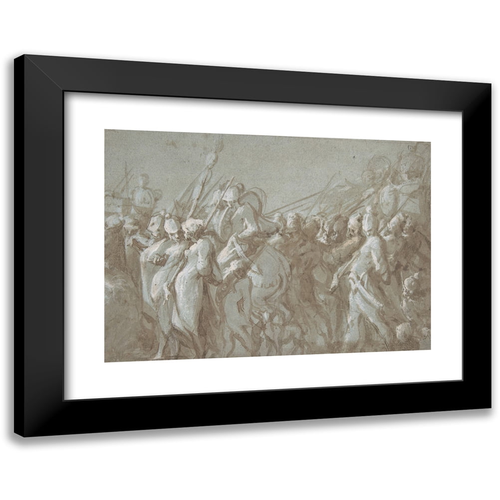 Hans Mont 18x14 Black Modern Framed Museum Art Print Titled - Military ...