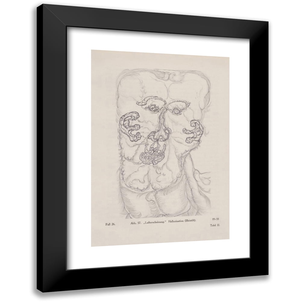Hans Prinzhorn 14x18 Black Modern Framed Museum Art Print Titled - ‘Air ...