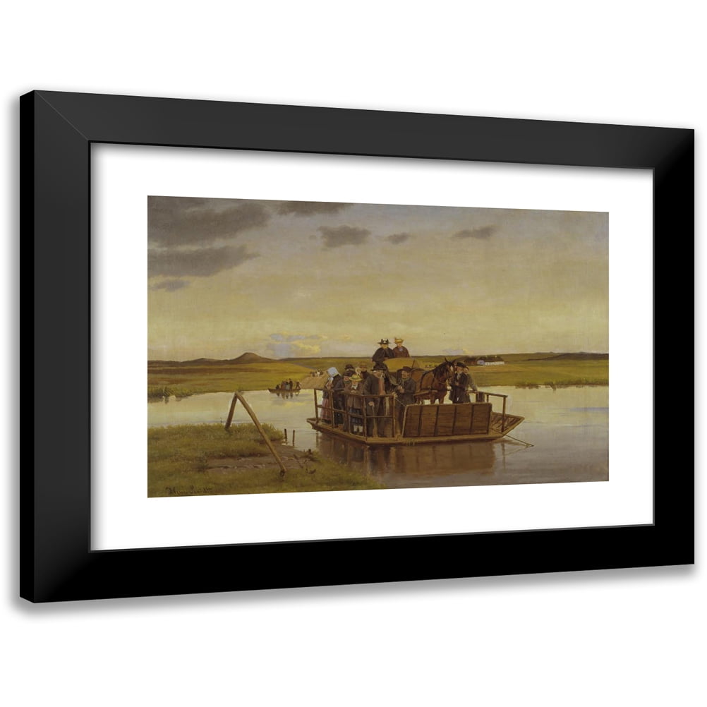 Hans Smidth 18x13 Black Modern Framed Museum Art Print Titled - A Ferry ...