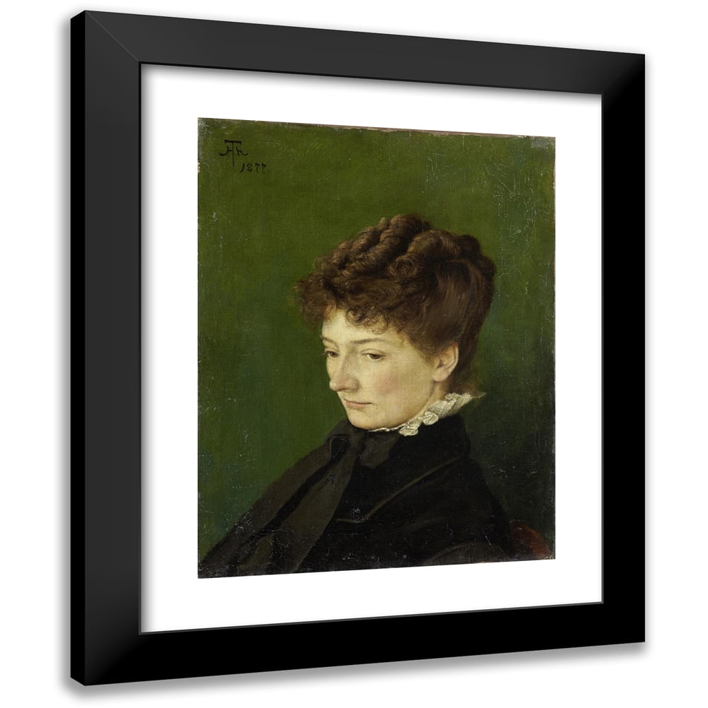 Hans Thoma 12x14 Black Modern Framed Museum Art Print Titled - Portrait ...