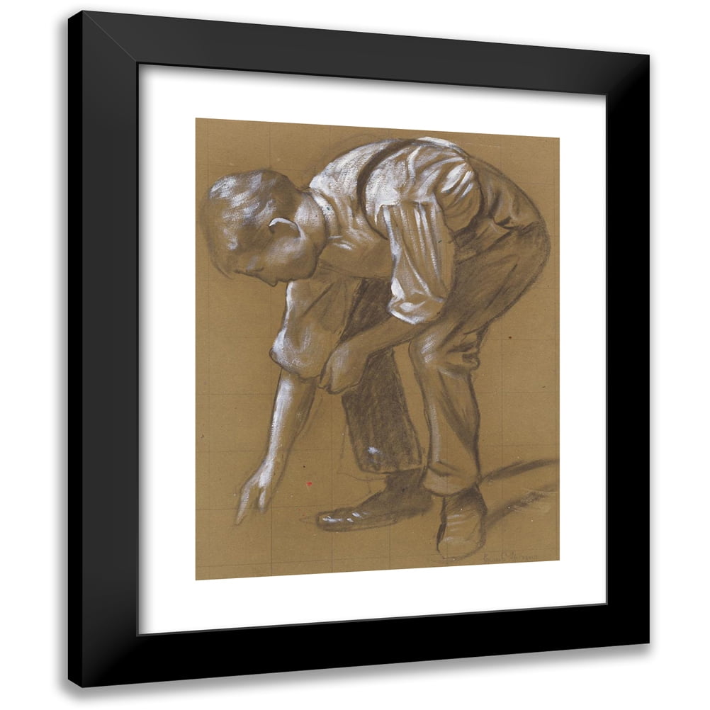 Hans Thoma 19x24 Black Modern Framed Museum Art Print Titled - A Man ...