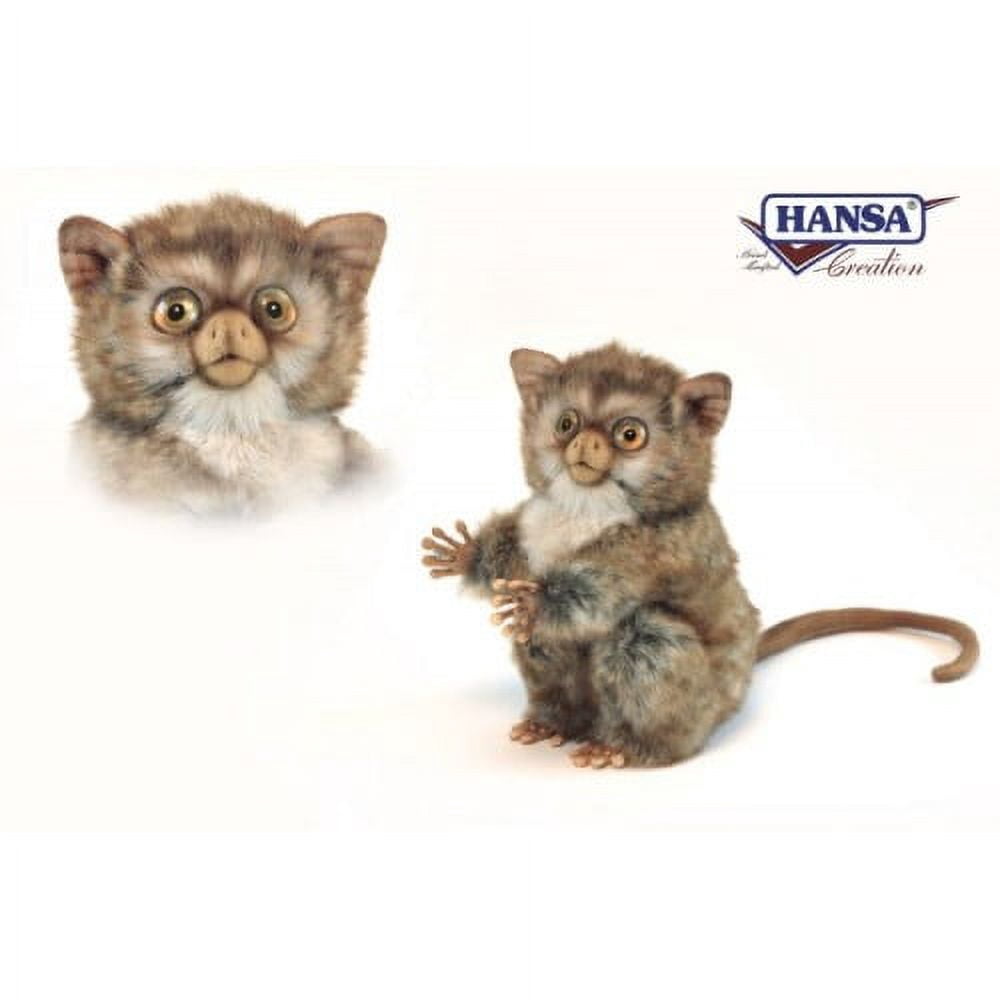 Hansa Kids Animal Tarsier Jacquard Baby Plush Toys, 6 in. Set of 4 ...