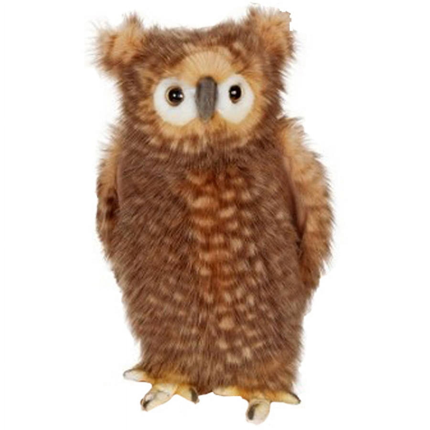 Hansa Adult Brown Owl Plush Toy - Walmart.com