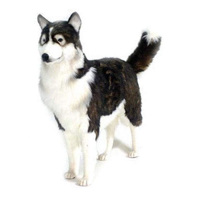 Hansa Life Size Husky Dog Plush Toy - Walmart.com