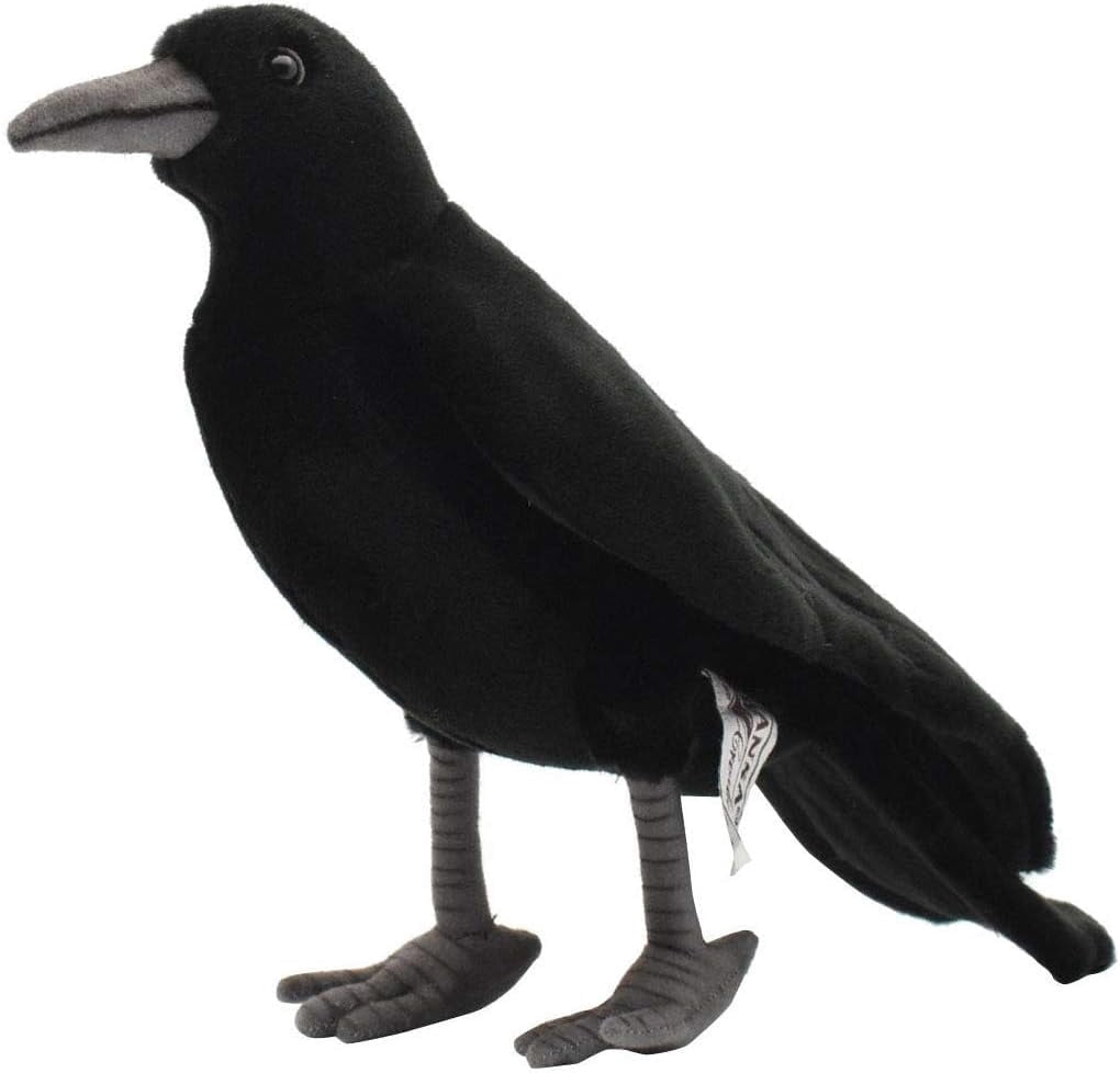 Hansa - Stuffed Animal, Plush Black Crow, 12 Inches - Walmart.com