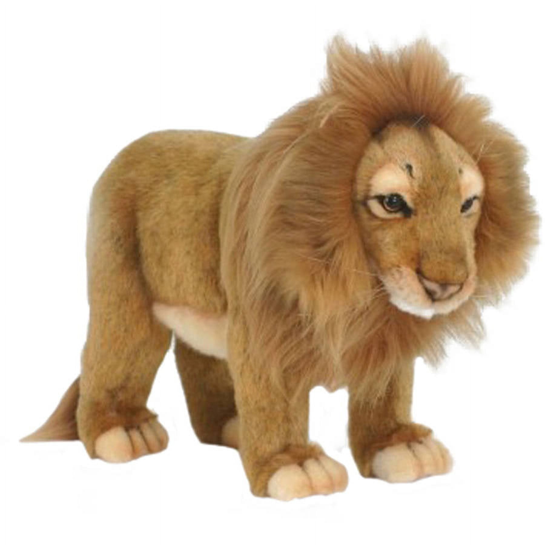 Hansa Standing Male Lion Plush Toy, Hand-Sewn, Stuffed Animal, Safari ...