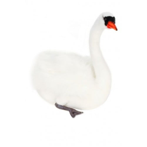 Hansa White Swan Plush Toy, Realistic Stuffed Animal, Handmade, Aviary ...