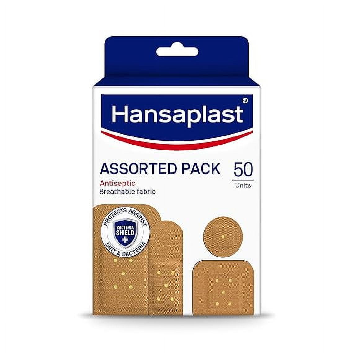 Hansaplast Antiseptic Plasters in Various Shapes & Sizes | Pack of 50 ...