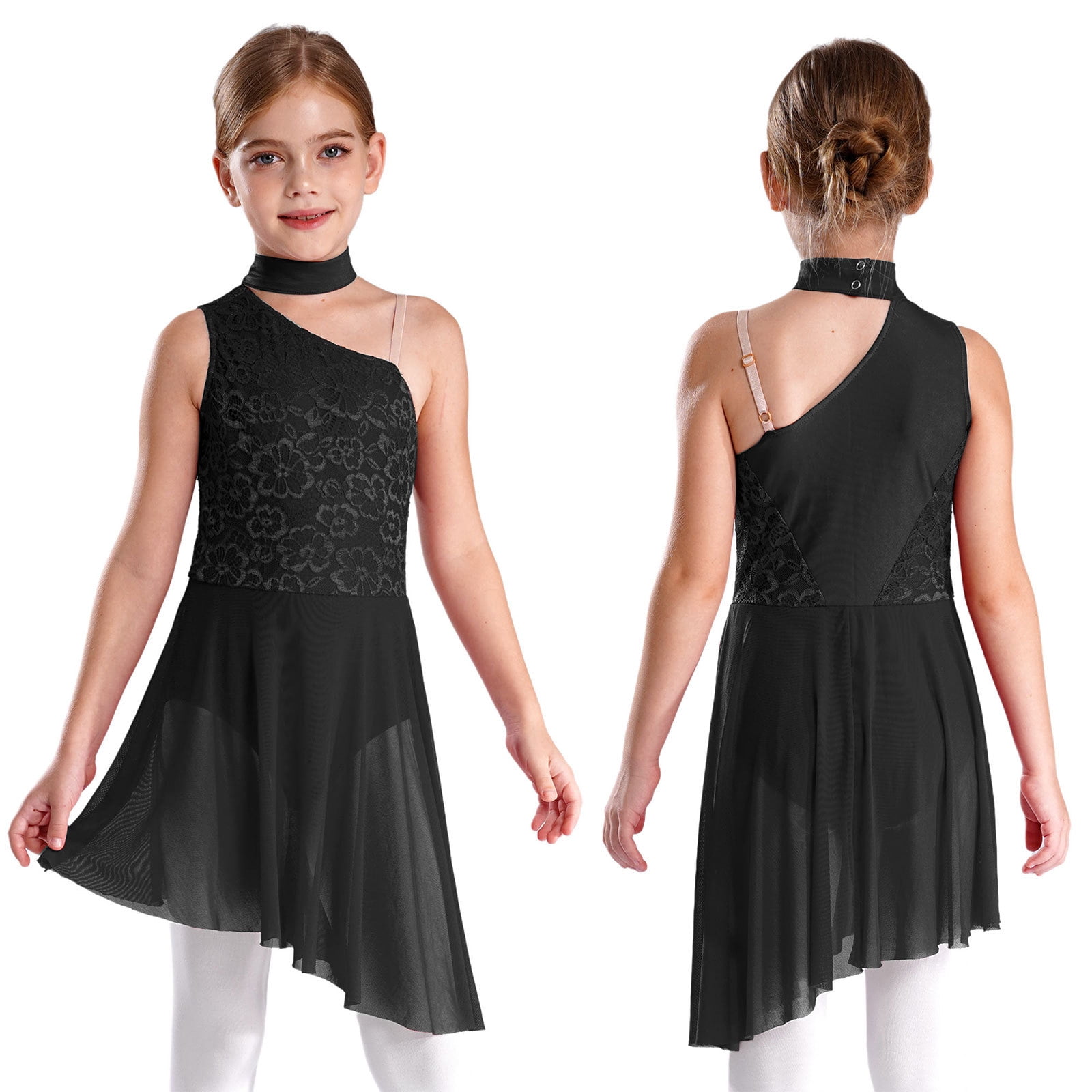 Hansber Girls Sleeveless Lyrical Modern Contemporary Dance Dress Ballet ...