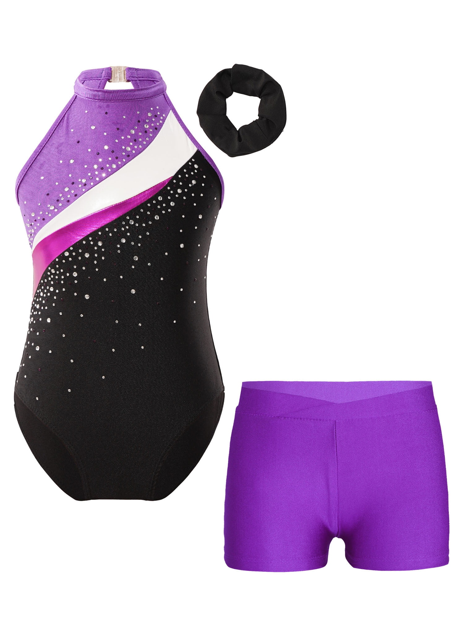 Hansber Gymnastics Leotards for Girls Sport Outfits Sleeveless Ballet ...