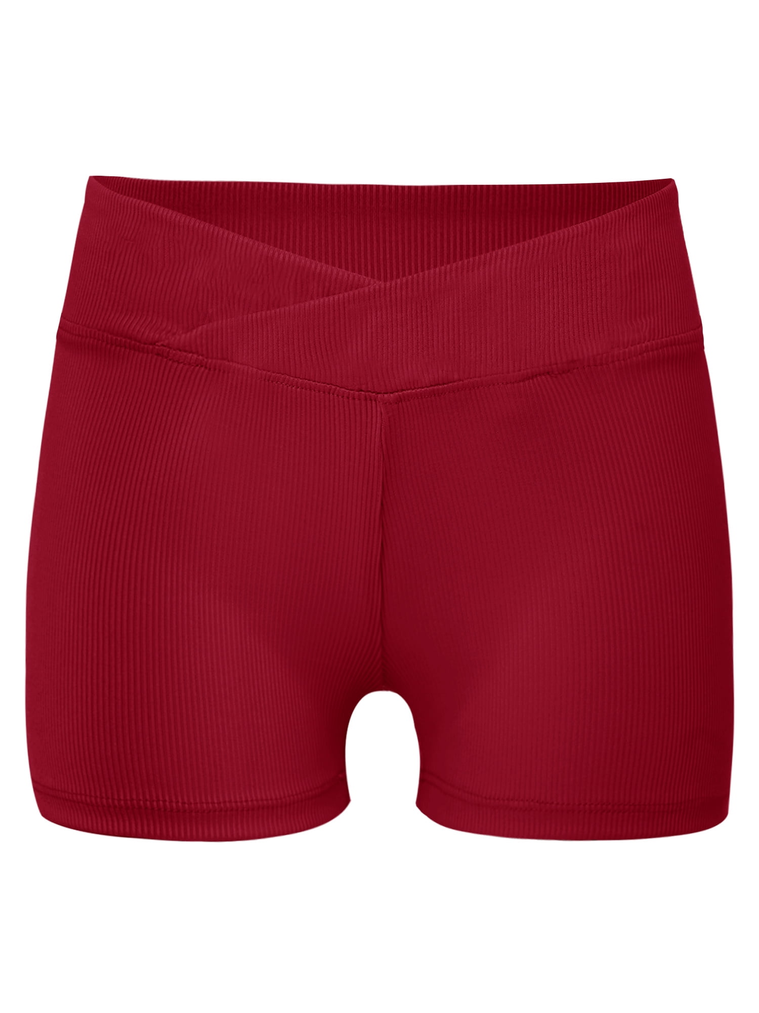 Hansber Kids Girls Gymnastics Workout Figure Skating Dance Shorts V ...