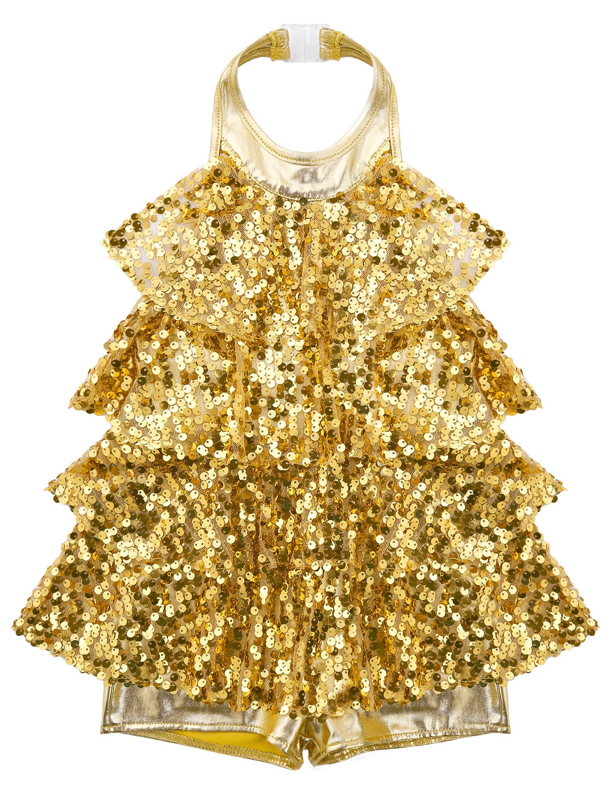 Hansber Kids Girls Sequins Modern Jazz Latin Ballet Dance Shorty ...