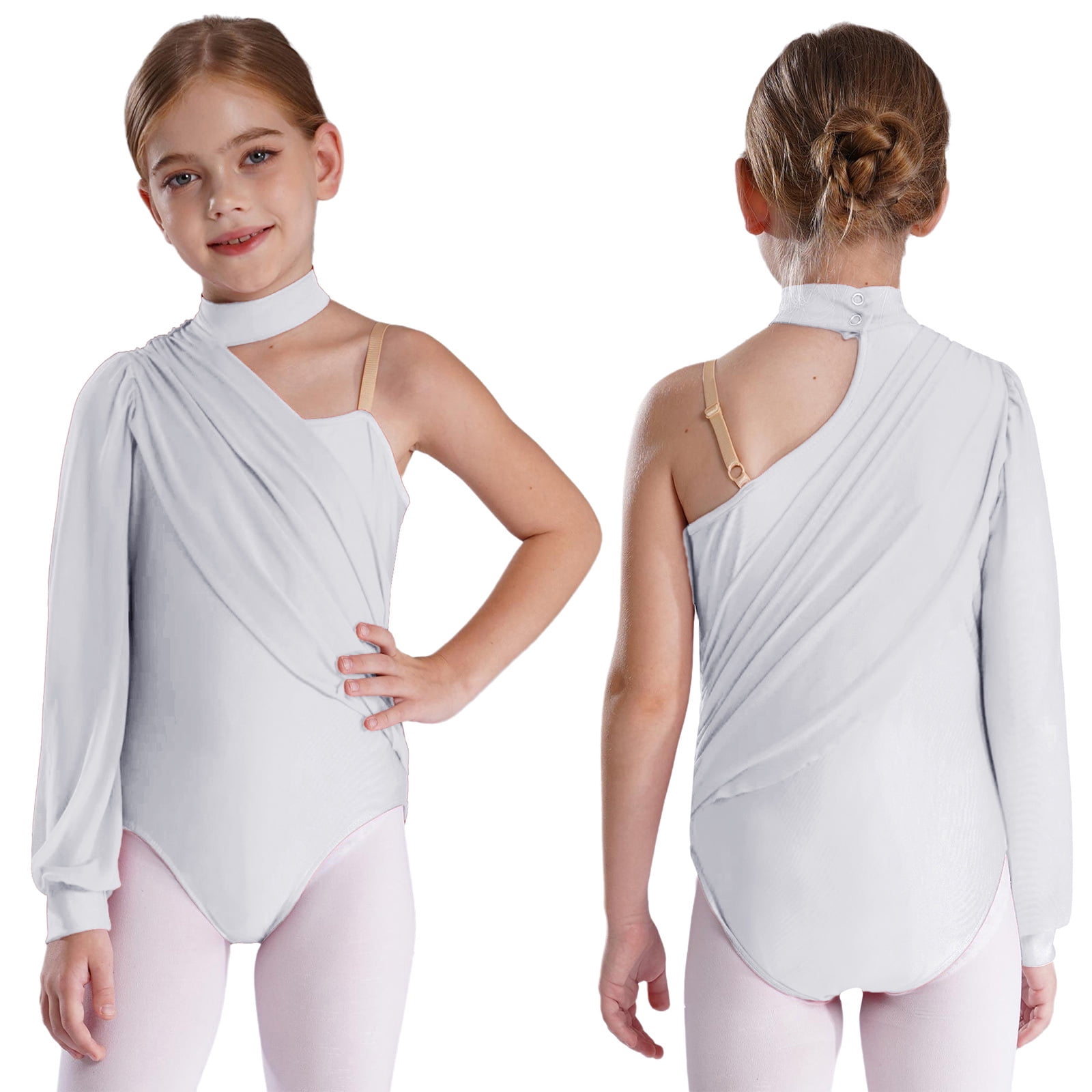 Hansber Leotards for Girls Tank Ballet Unitard Tumbling Outfits Long ...