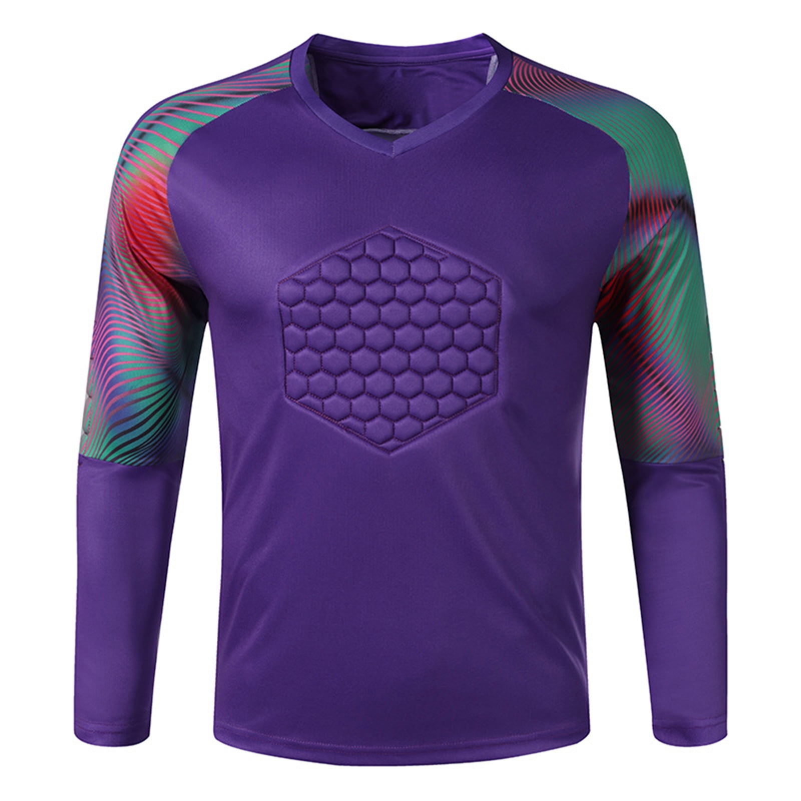 Hansber Mens Padded Goalie Shirt Goalkeeper Jersey Uniform Stylish ...