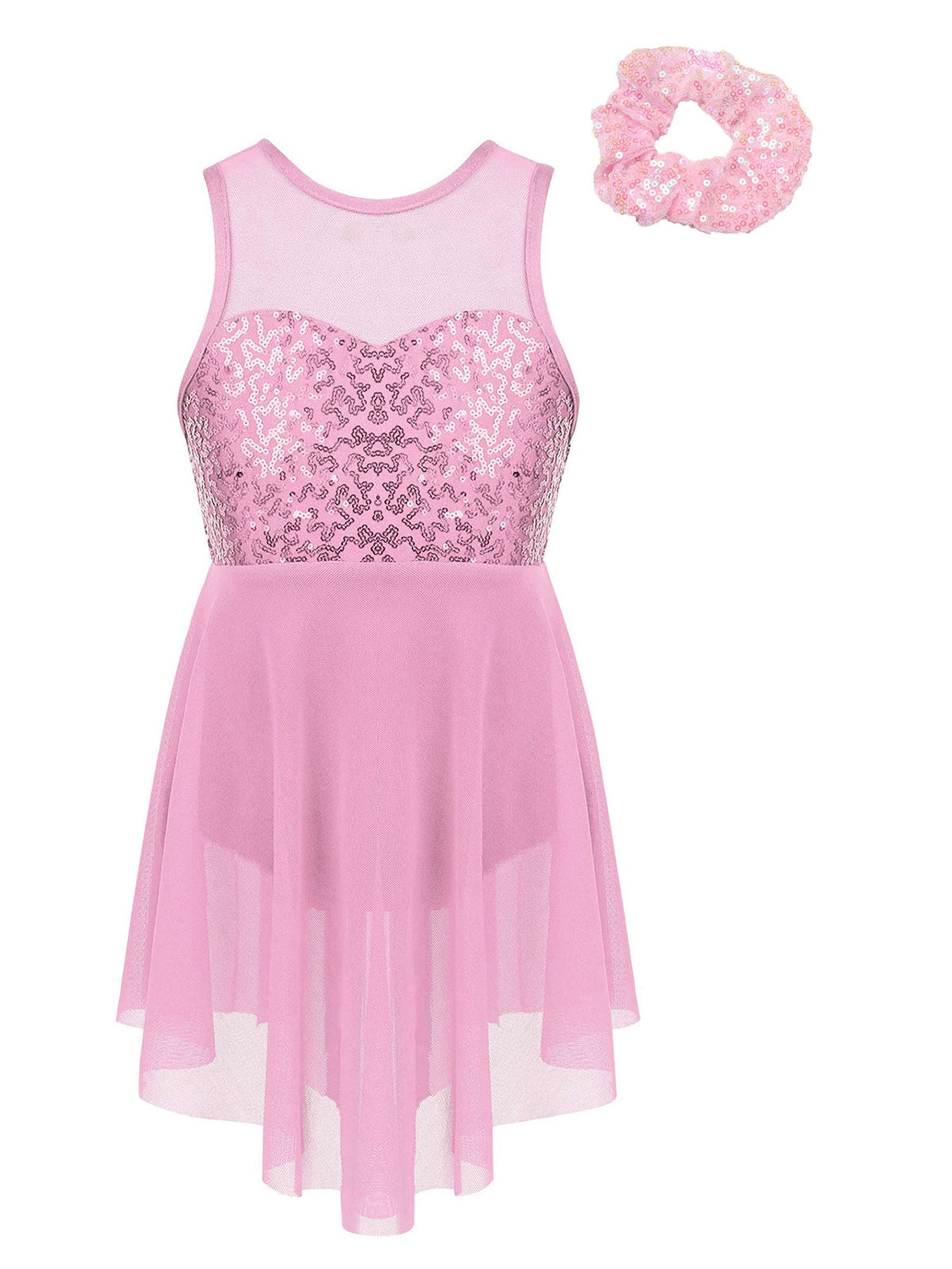 Hansber Lyrical Dance Costume for Girl Ballet Leotard Sequin Dance ...