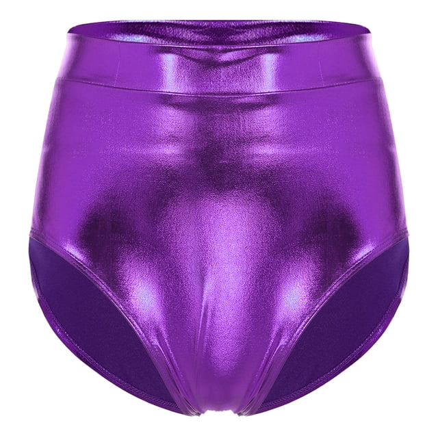 Hansber Women's Shiny Metallic Brief Underwear Festival Bottoms ...