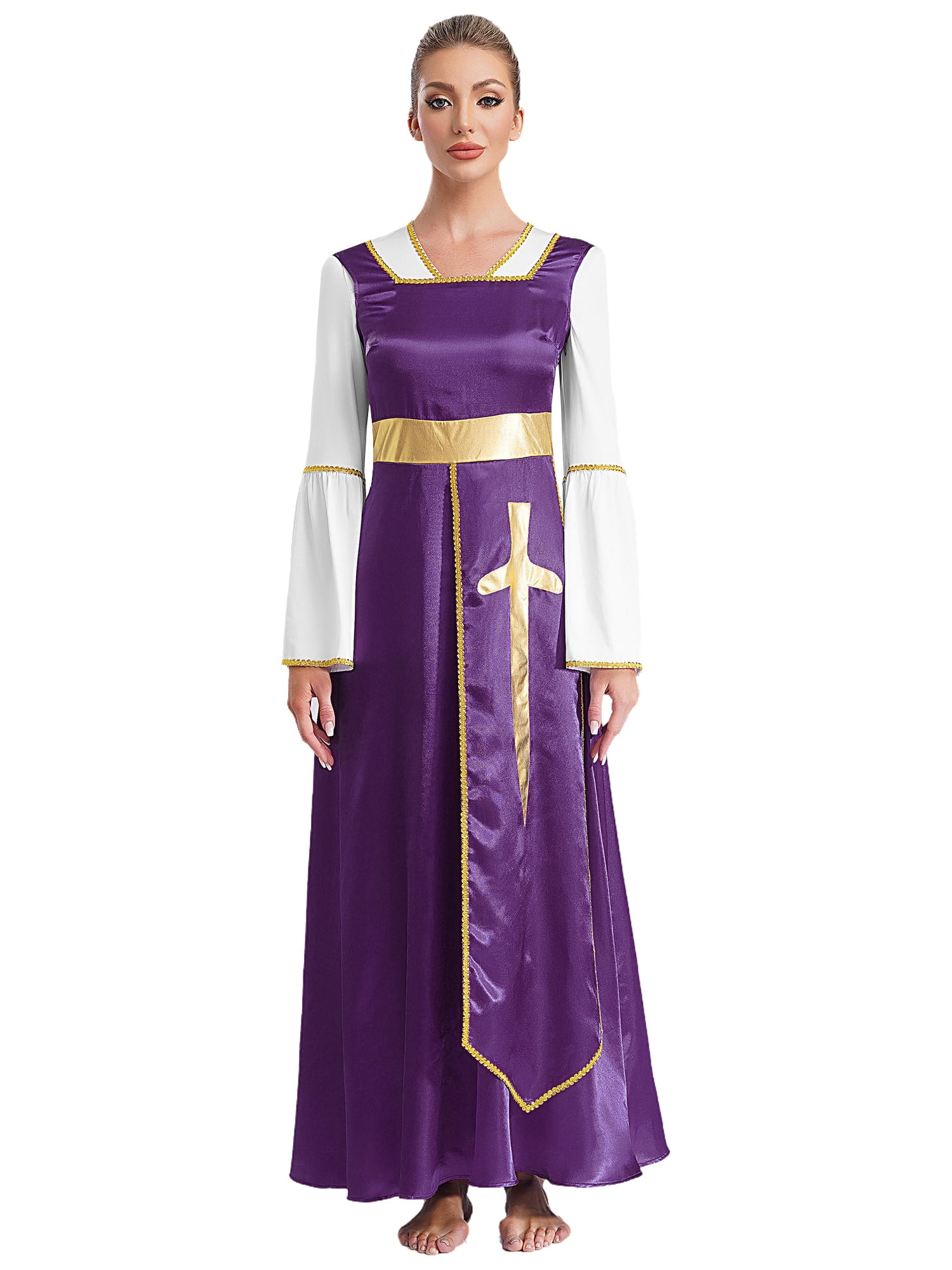 Hansber Women's Sleeveless Praise Dance Tunic Overlay Worship Dance ...