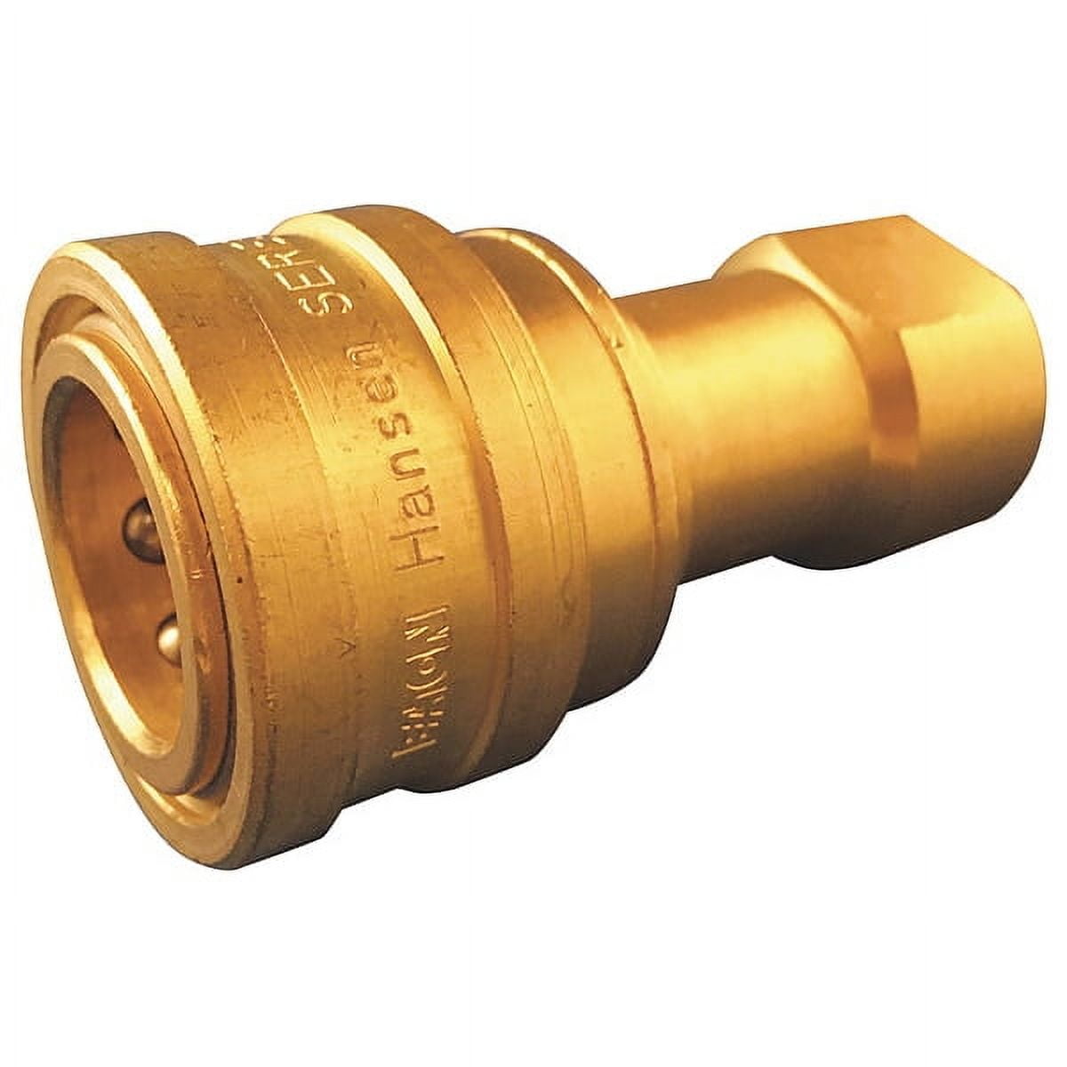Hansen Brass, Female Half/Valved, 1 Inch Body B8HP36 - Walmart.com