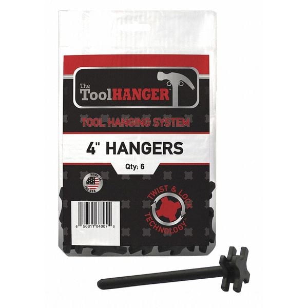 Hansen Global The ToolHanger 4 in. L Socket/Tool Hanger Black Plastic ...