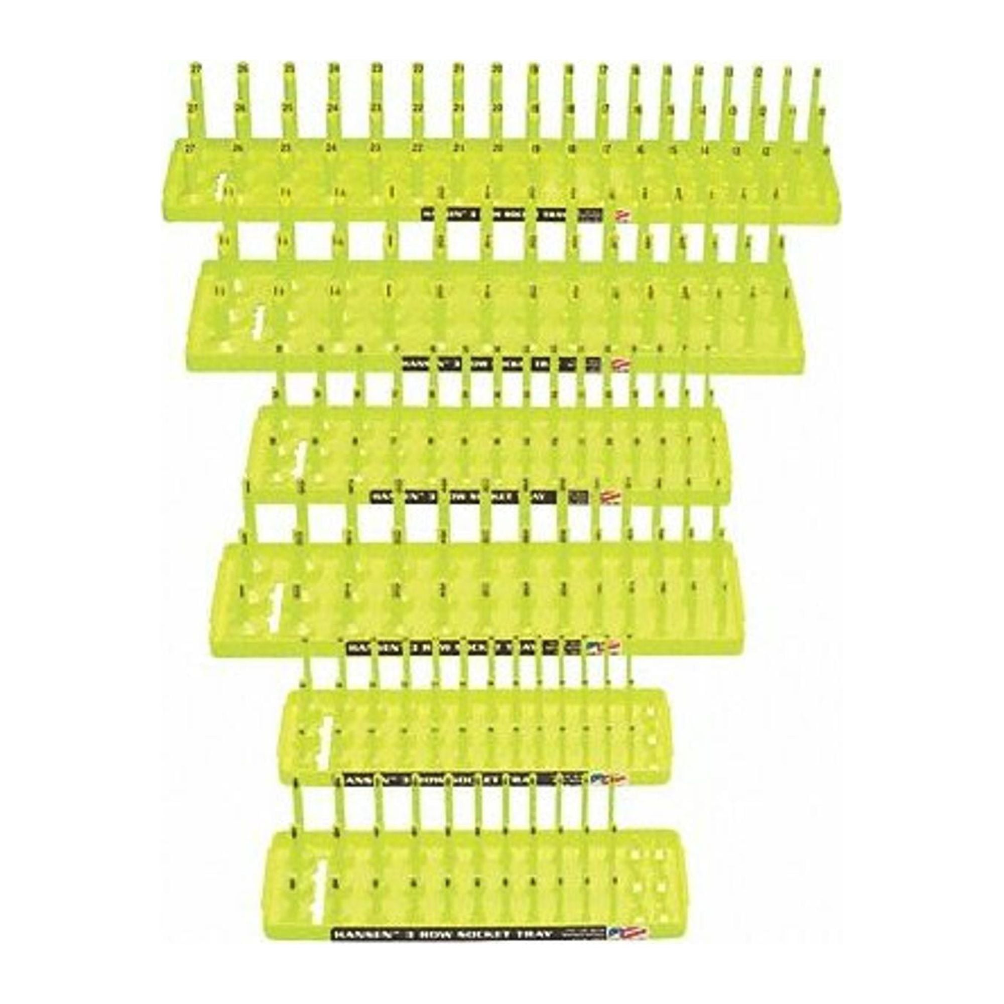 Hansen Socket Tray Set,Yellow,Plastic 92016 - Walmart Business Supplies