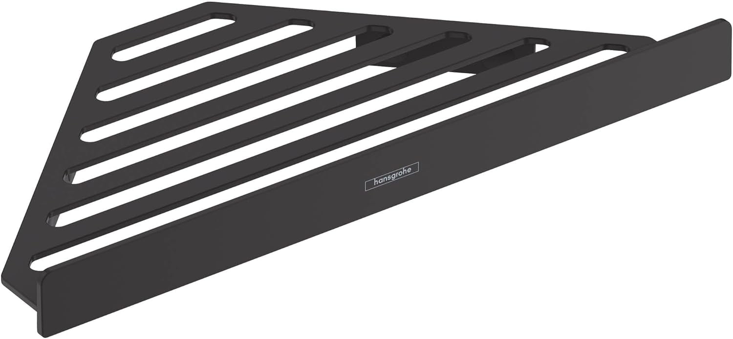 Hansgrohe AddStoris 6-inch Corner Basket in Matte Black, 41741670 ...