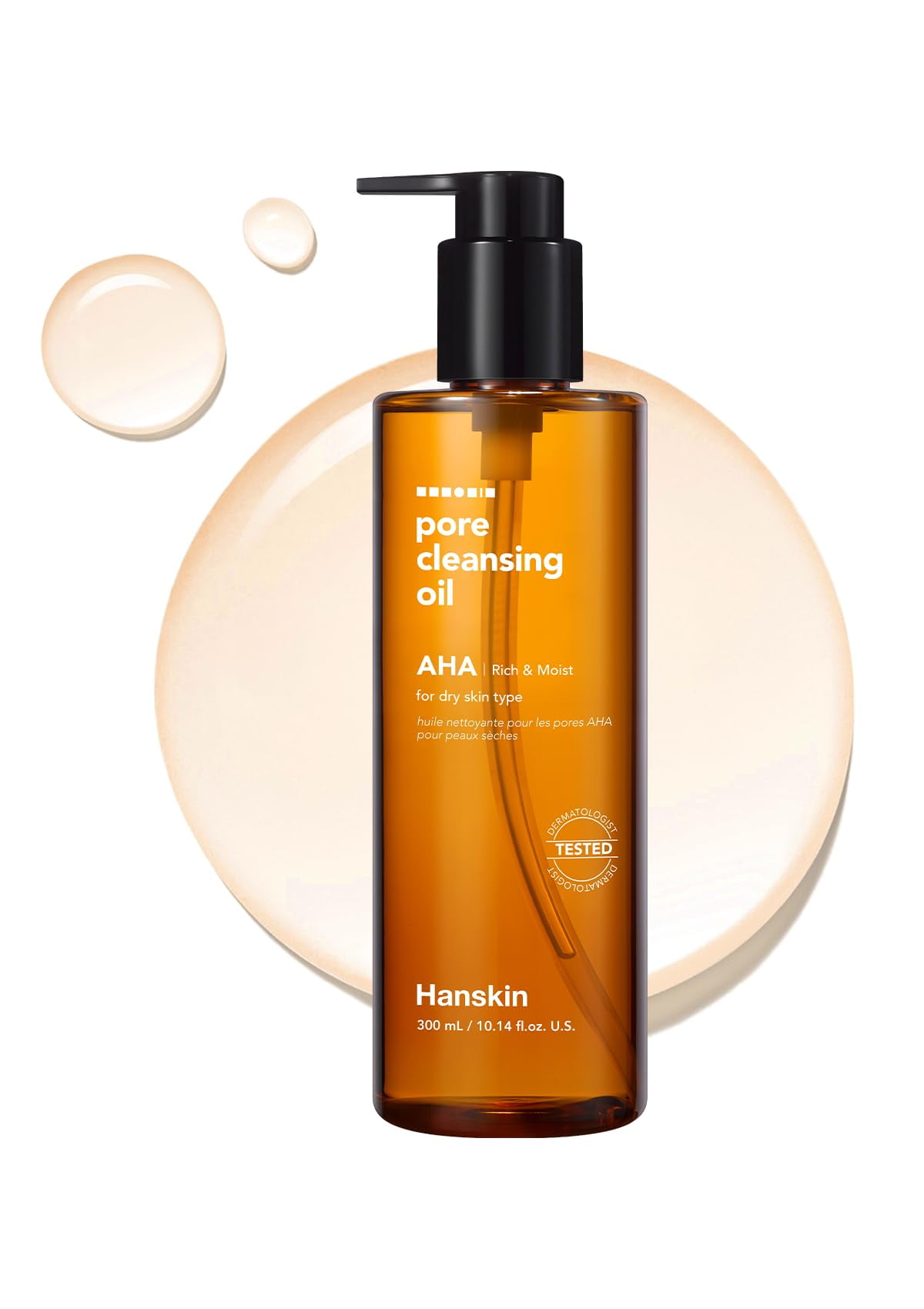 Hanskin AHA Pore Cleansing Oil HYZ01 for Dry Skin, Exfoliating ...