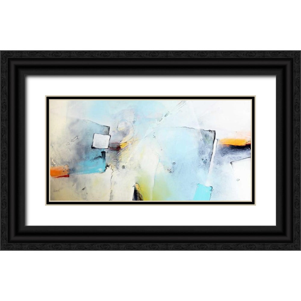Hansl, Alfred 24x14 Black Ornate Wood Framed with Double Matting Museum ...