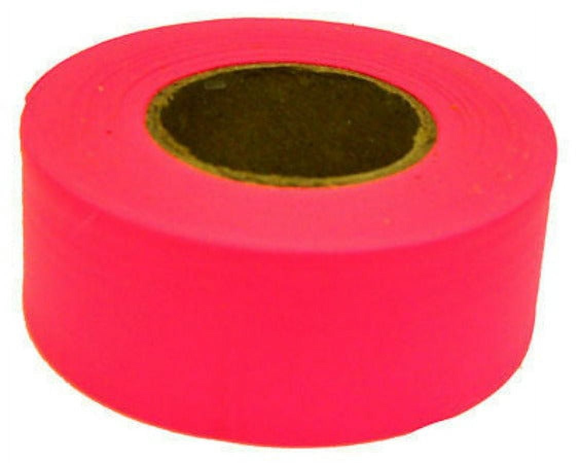Hanson 17003 150 ft Glo Pink Vinyl Flagging Tape / Marking Ribbon ...