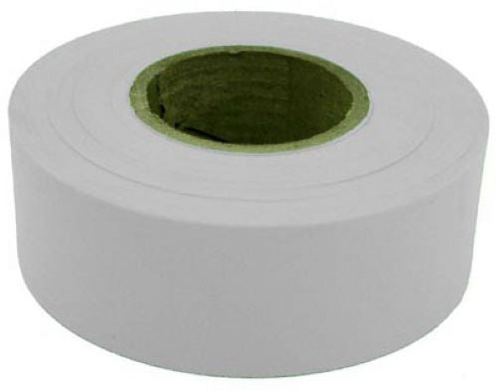 Hanson 17020 1-3/16" x 300' ft Bright White Vinyl Flagging Ribbon ...