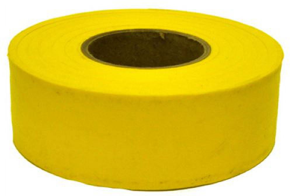 Hanson 17024 1-3/16" x 300' ft Bright Yellow Vinyl Flagging Ribbon ...