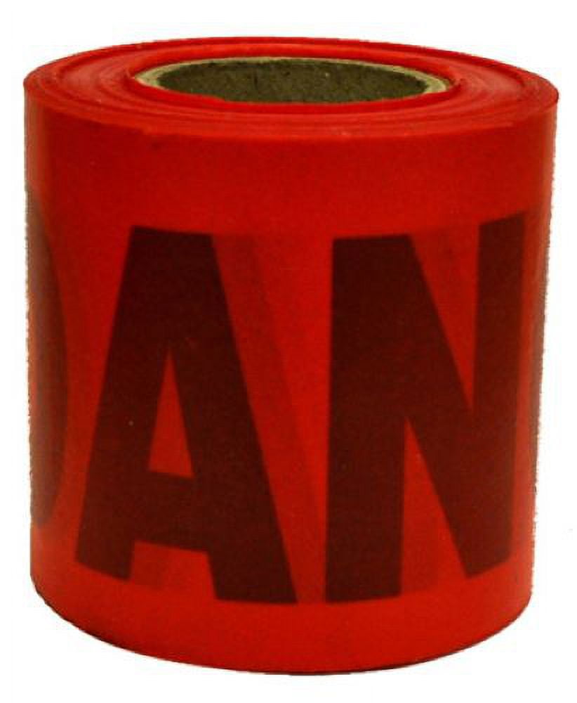 Hanson C H 16103 300' Foot x 3" 3mm Roll of Red Danger Vinyl Safety ...