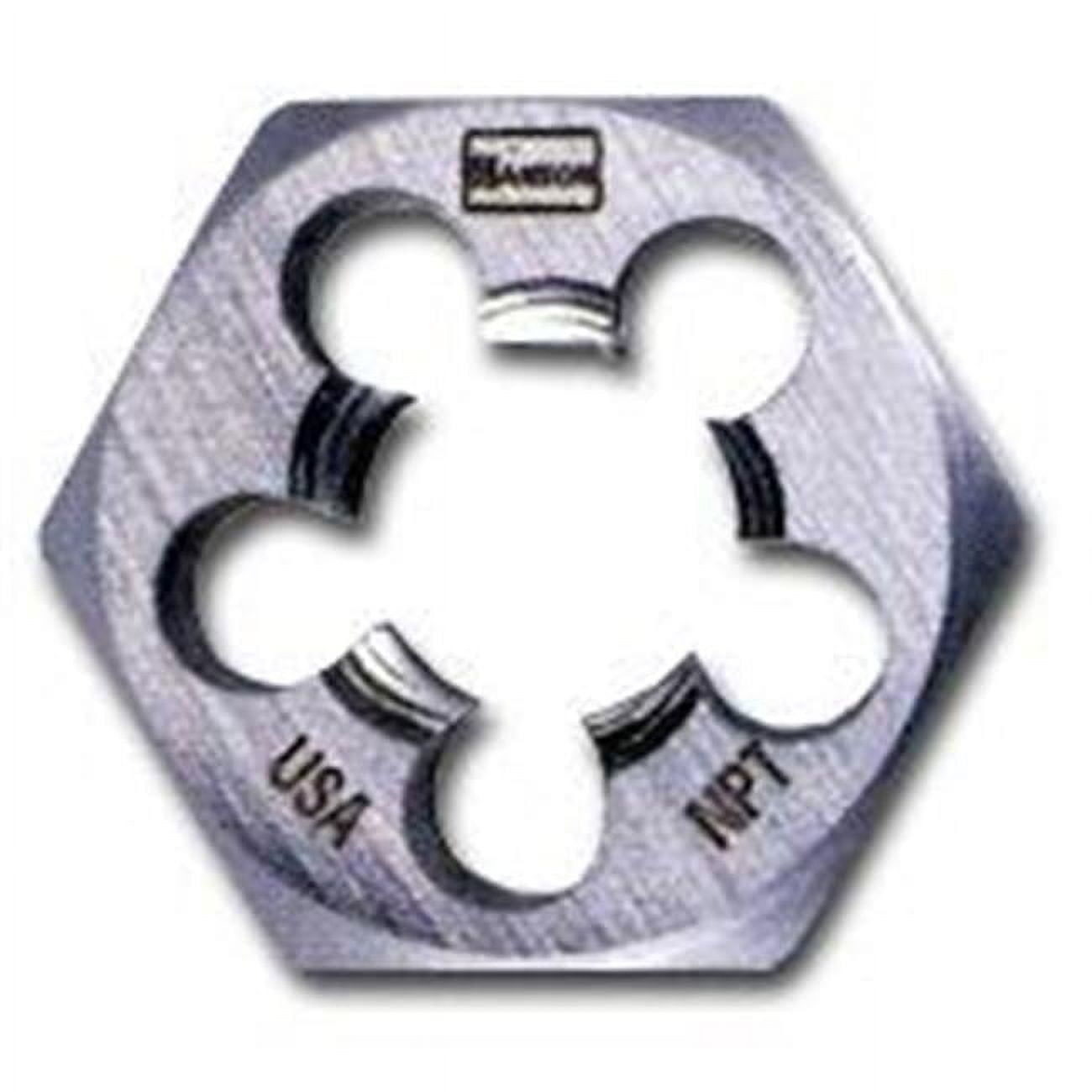 Hanson High Carbon Steel Hexagon Taper Pipe 1 Inch Across Flat Die 1/8 ...