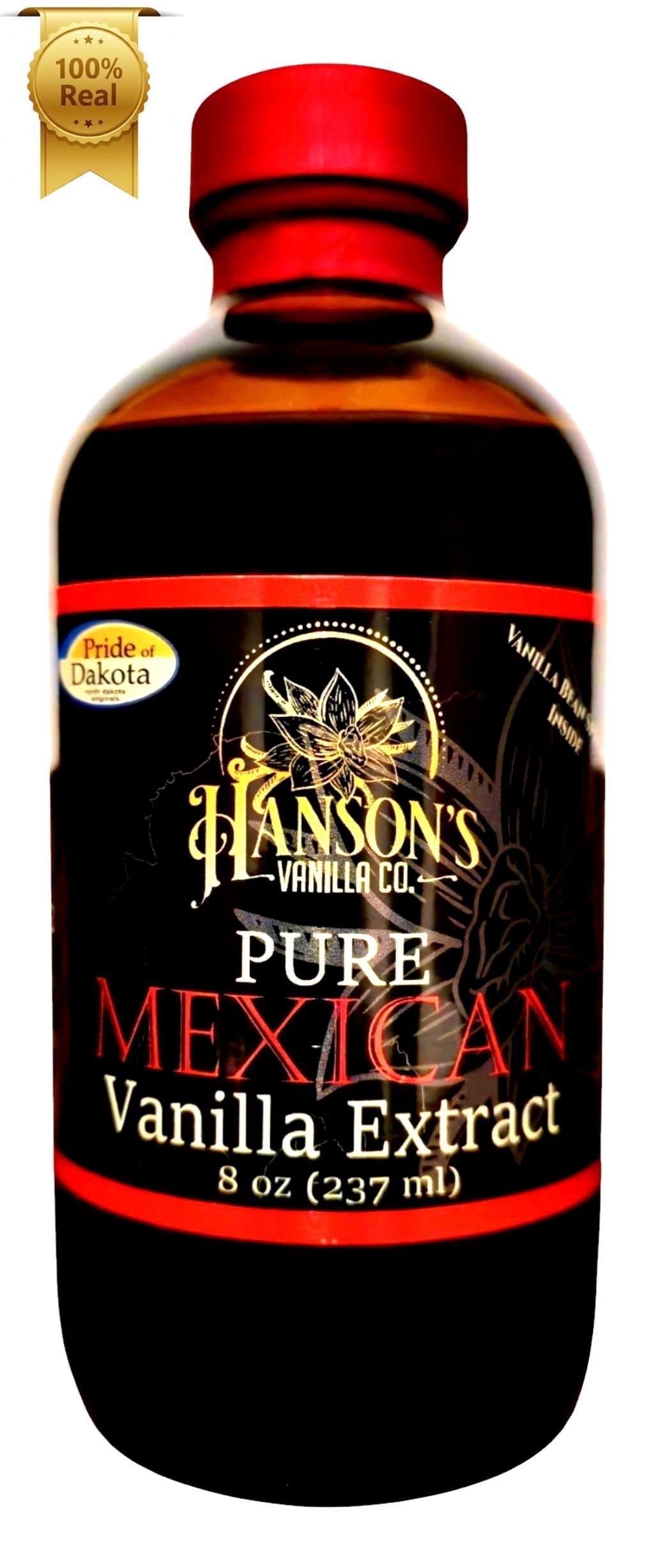 Hanson's Vanilla Co. - Pure Mexican Vanilla Extract - 8 oz - Walmart.com