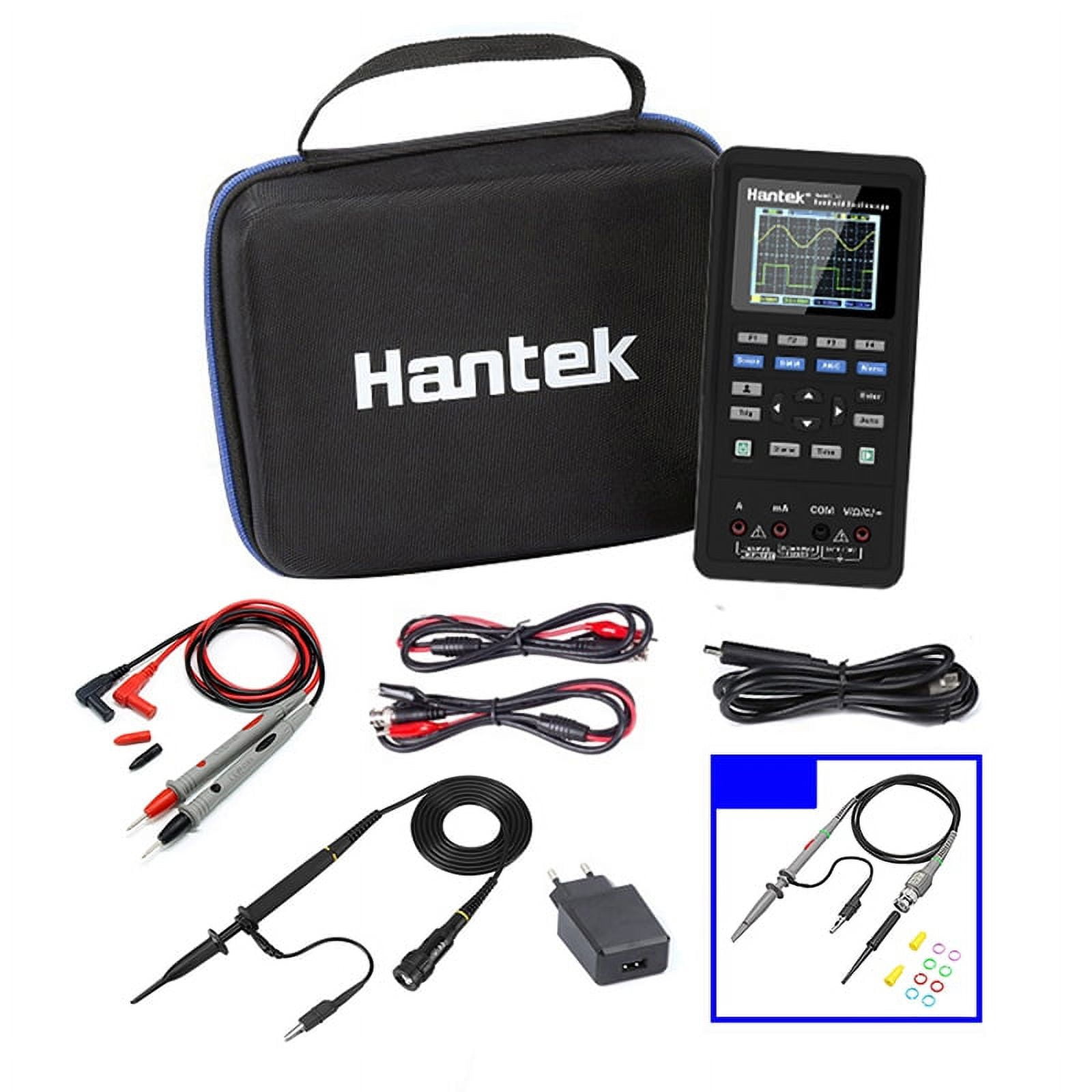 Hantek 2D72 Handheld Oscilloscope 70MHz Waveform Generator Multimeter 3 ...