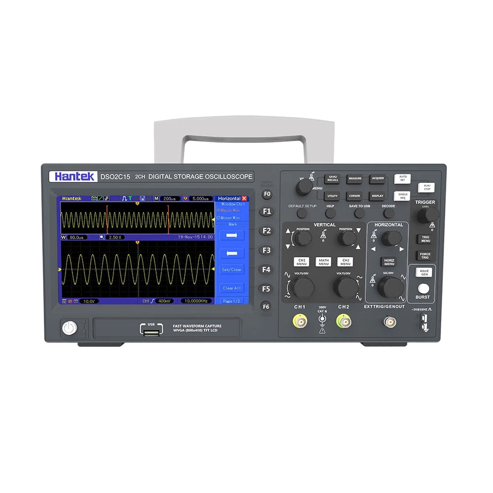 Hantek DSO2C10 Digital Storage Oscilloscope 100MHz Bandwidth 2CH Dual ...